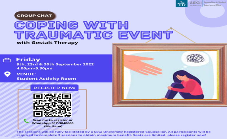 Coping With Traumatic Event with Gestalt Therapy – SEGi University